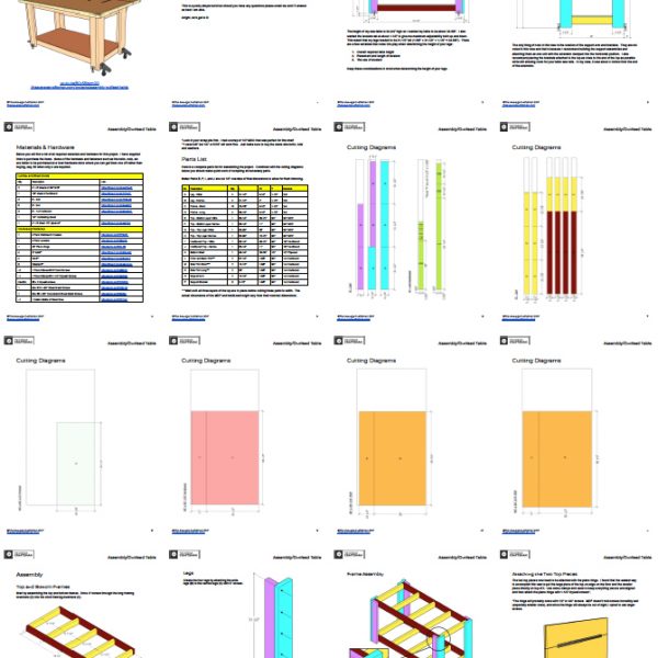Assembly/Outfeed Table Plans - The Average Craftsman